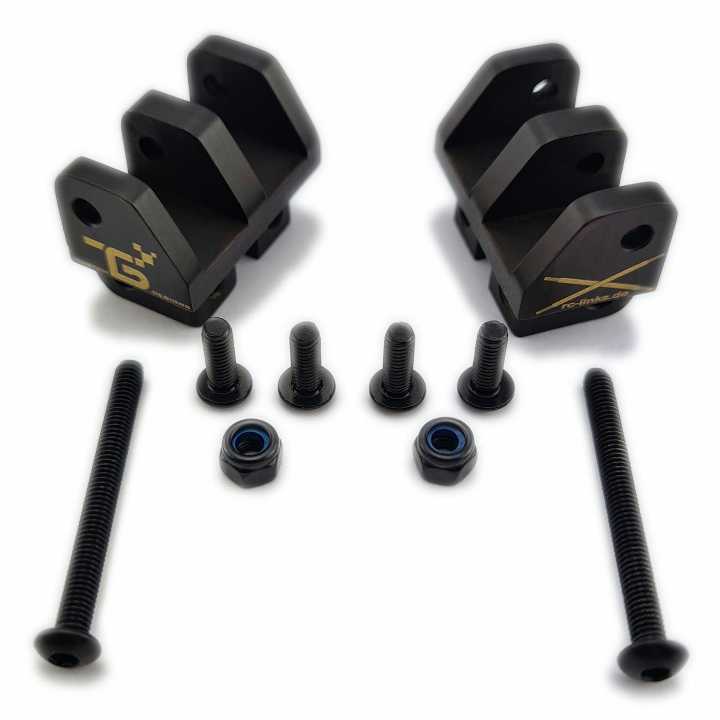 Link Riser für Element Crawler, Messing brüniert schwarz